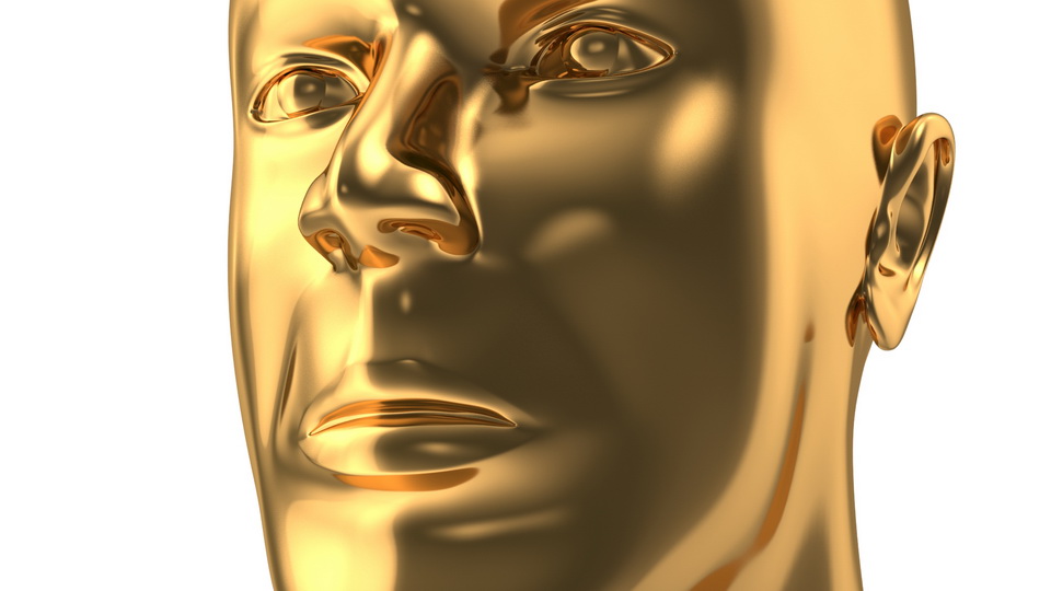 3D Golden Head Statue model - 3D Models for Professionals :: adept3D